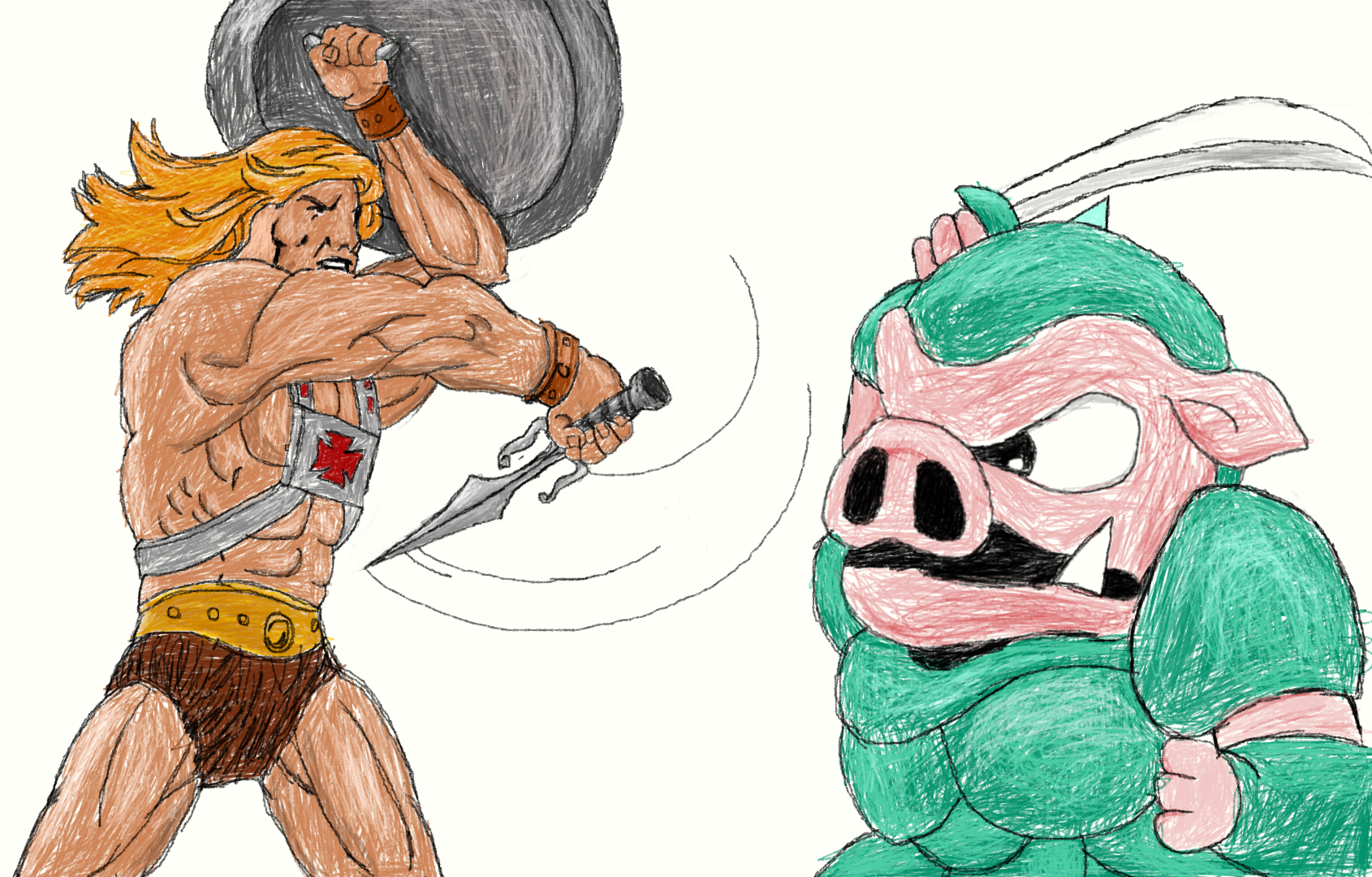 He-Man's siege of the Devotindos kingdom by lemonface2001 on DeviantArt