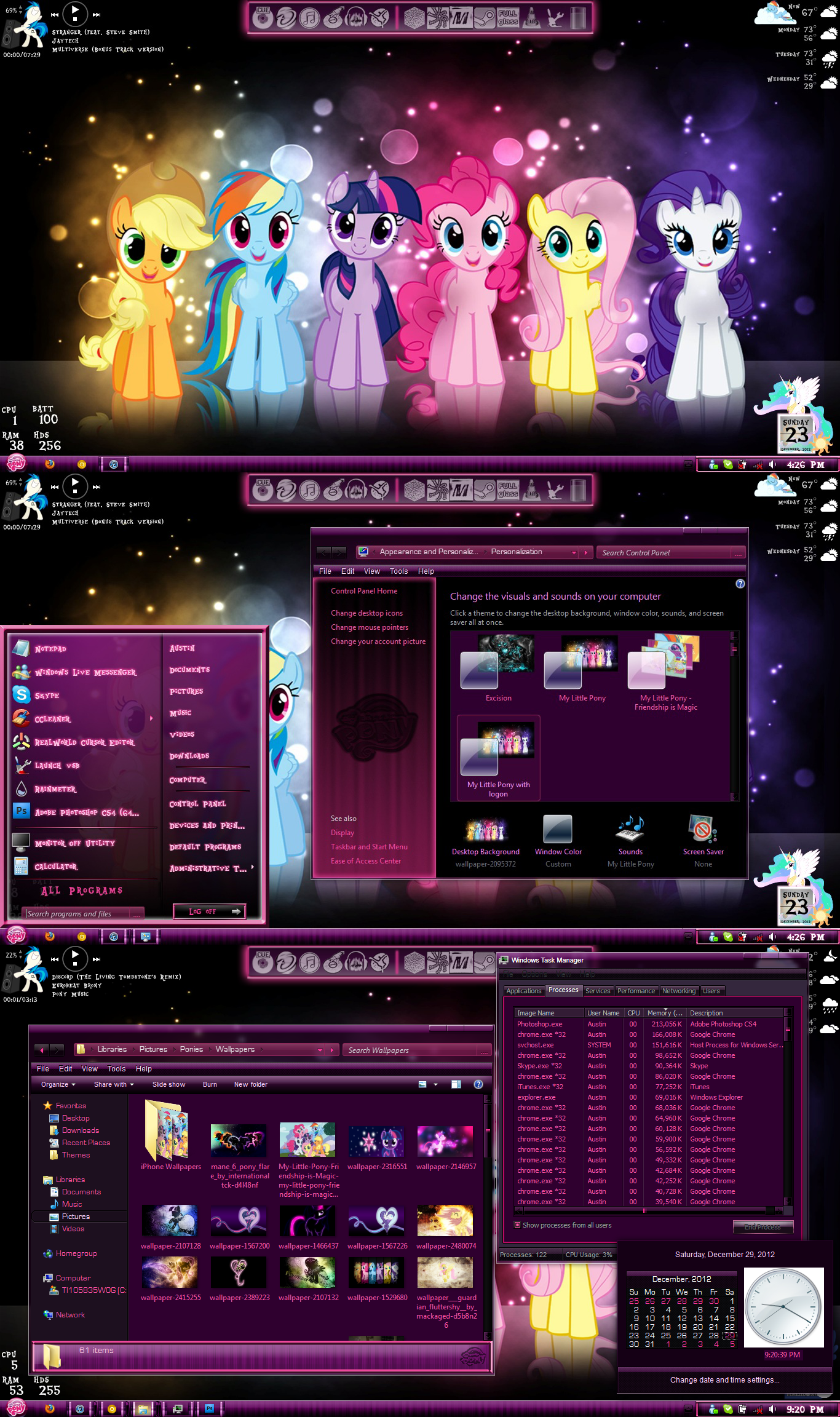 My Little Pony Theme (Windows 7) by TheBronified on DeviantArt