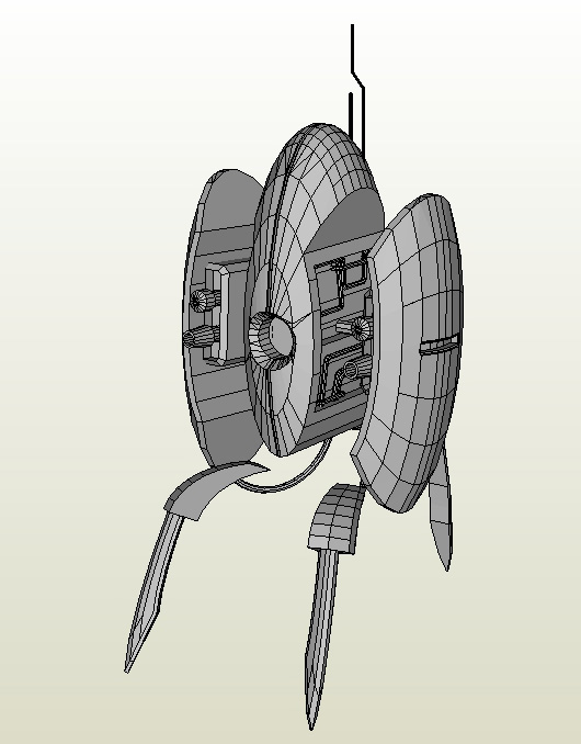 Portal turret papercraft - rytelost