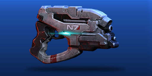 Mass Effect N7 Eagle heavy Pistol papercraft PDF by artbetep on DeviantArt