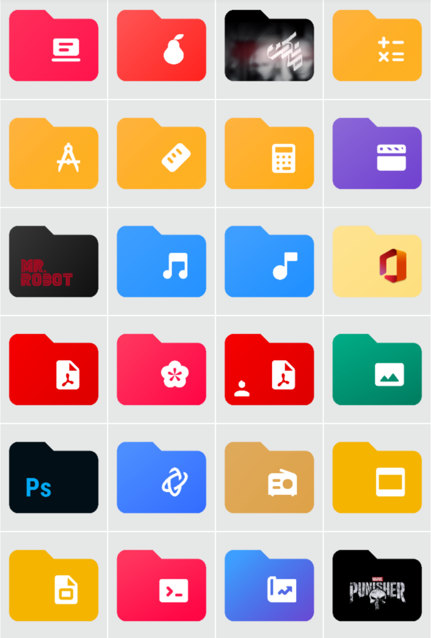 Material design folder iconspack for windows by ijahangard on DeviantArt