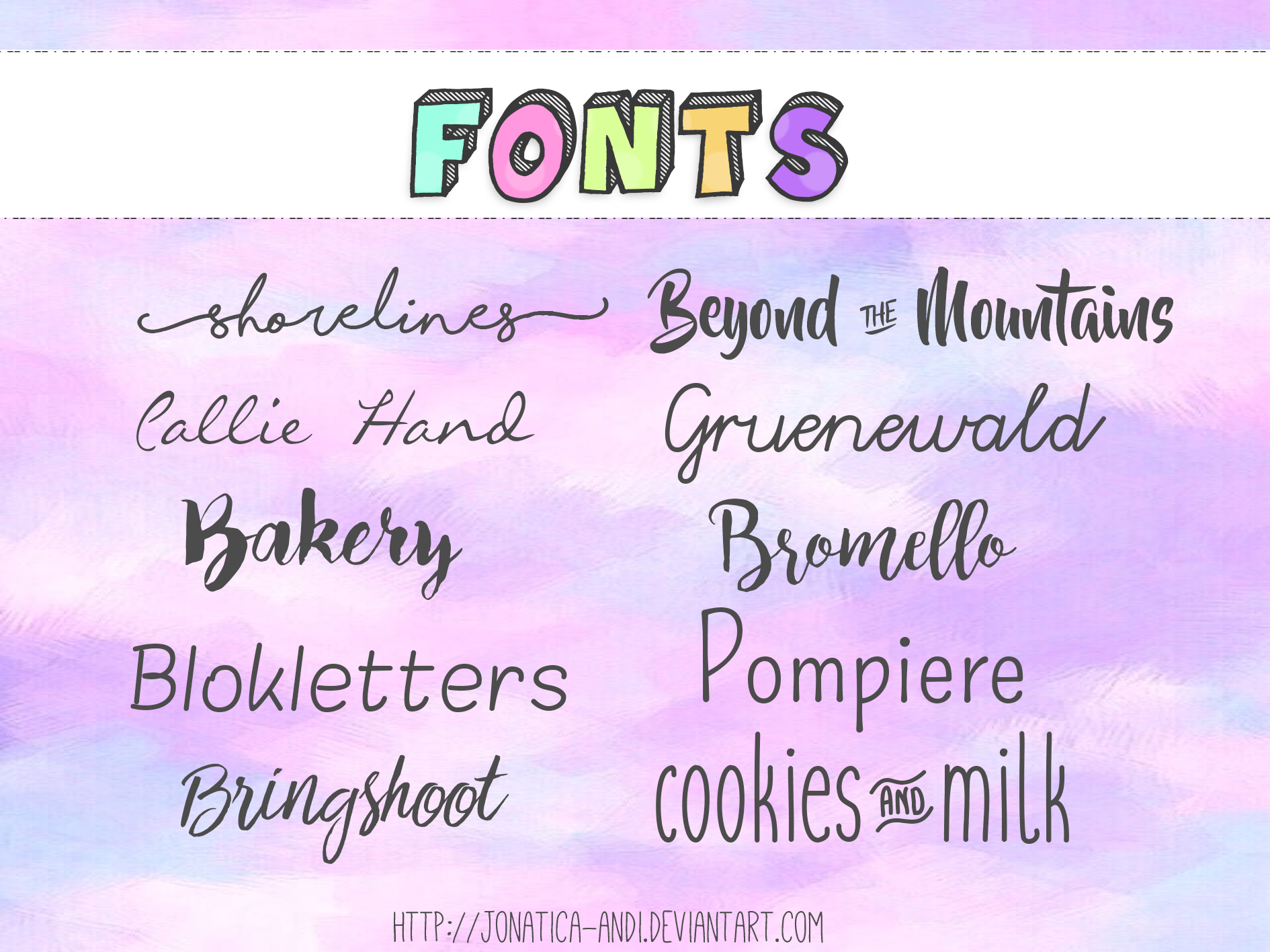 Fonts #4 by Jonatica-andi on DeviantArt
