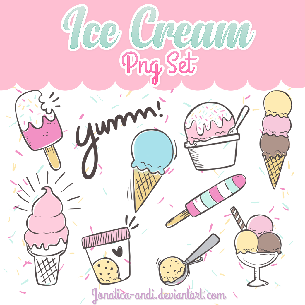 Ice Cream PNG set by Jonatica-andi on DeviantArt