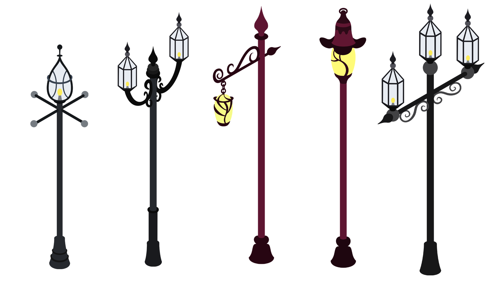 MLPonline Street lamps pack by Stabzor on DeviantArt