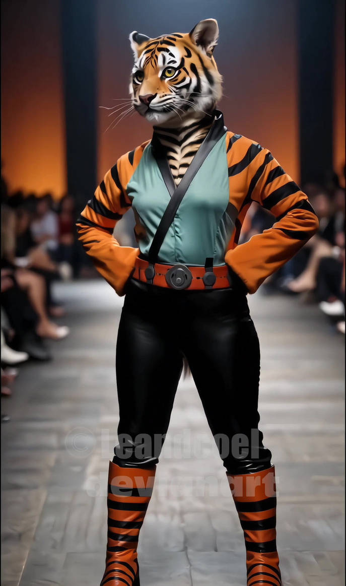 Catwalking tigress by leandcoel on DeviantArt