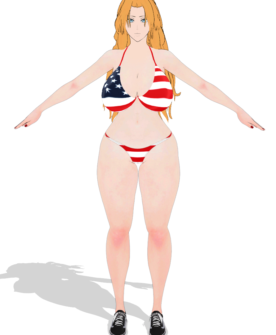 Rangiku (USA Bikini) MMD DL by WaifuMMD on DeviantArt