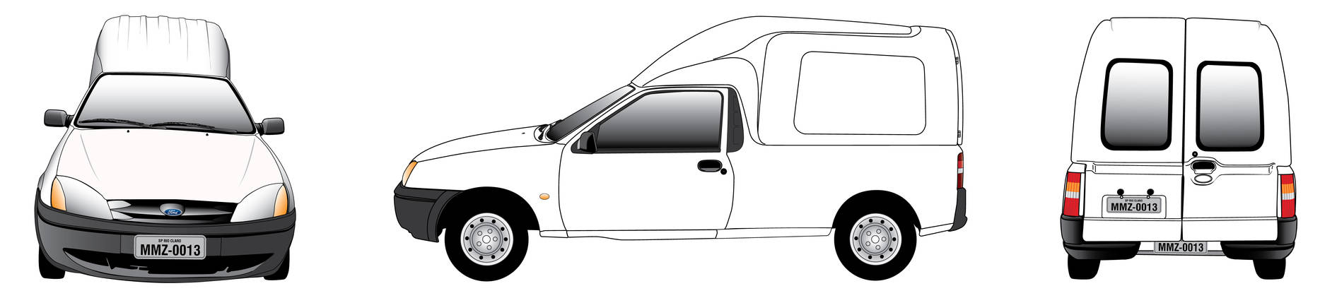 Ford Courier - vetor by MarceloZonta on DeviantArt