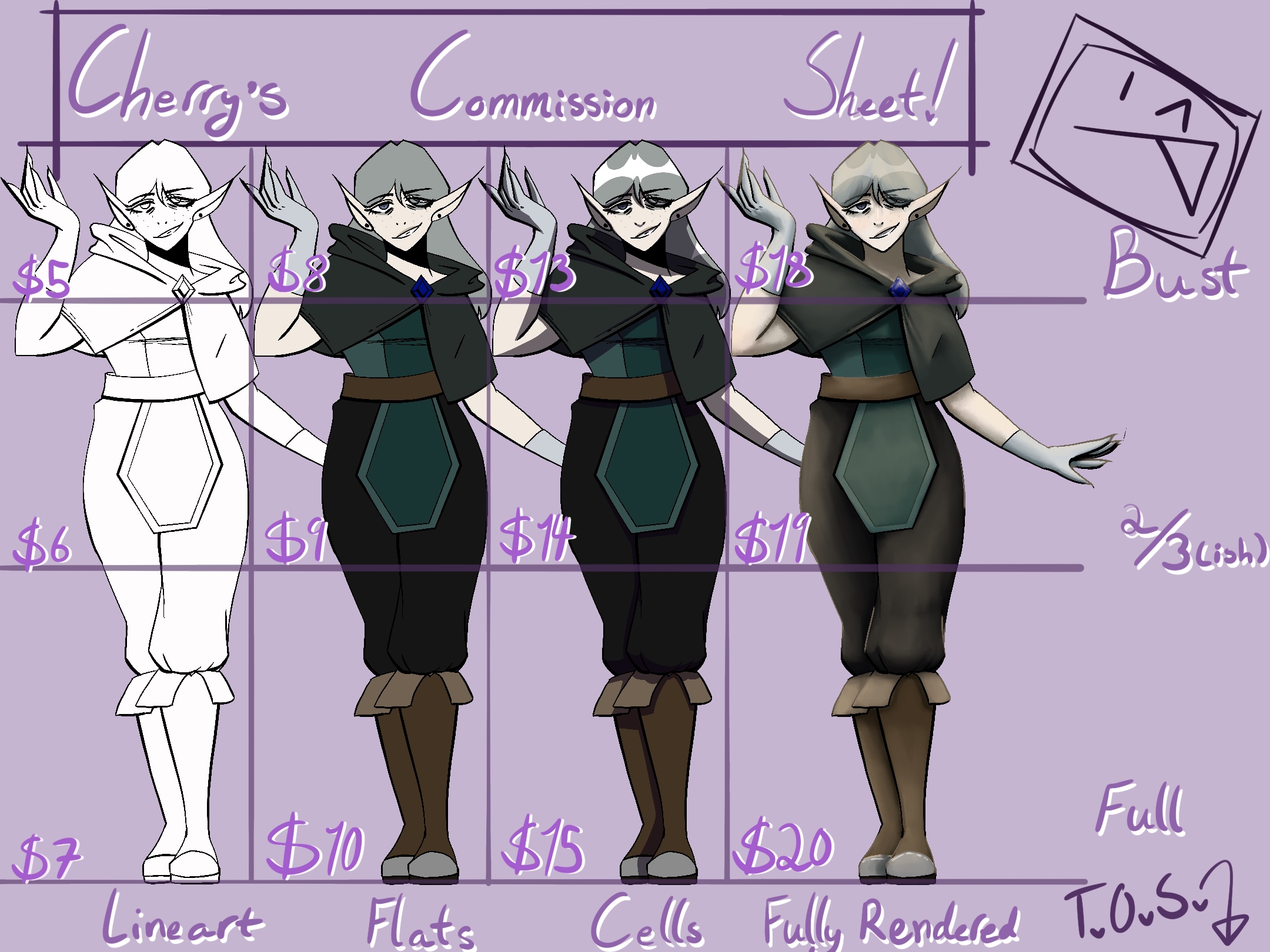 Cherry's Commissions! (5-20$ USD) on Toyhouse