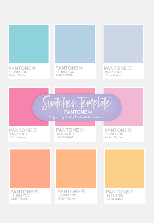 +Swatches Template (PANTONE) | OURSHEARTSPS by oursheartsps on DeviantArt