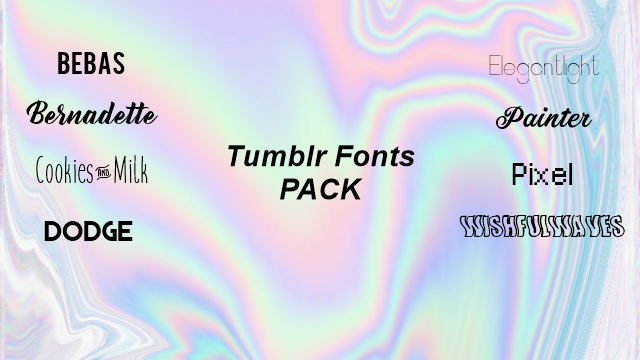Tumblr Fonts by mauvemuffin on DeviantArt