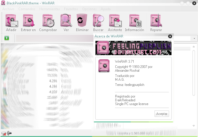 WinRAR Theme by feelingpurplish on DeviantArt