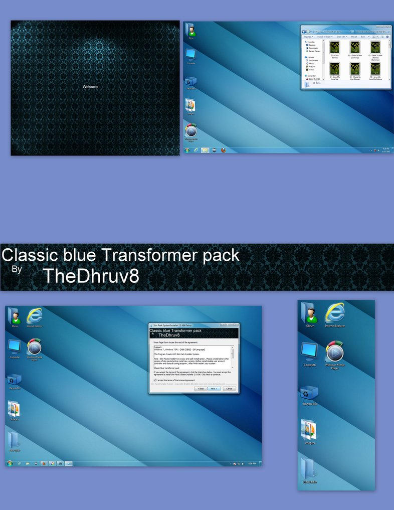 Classic Blue TransformerPack X64 by TheDhruv on DeviantArt