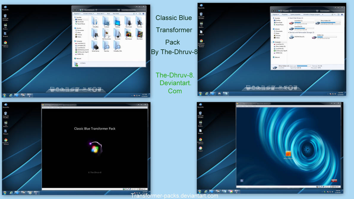 Classic blue Skin pack V2.0 X64 by TheDhruv on DeviantArt