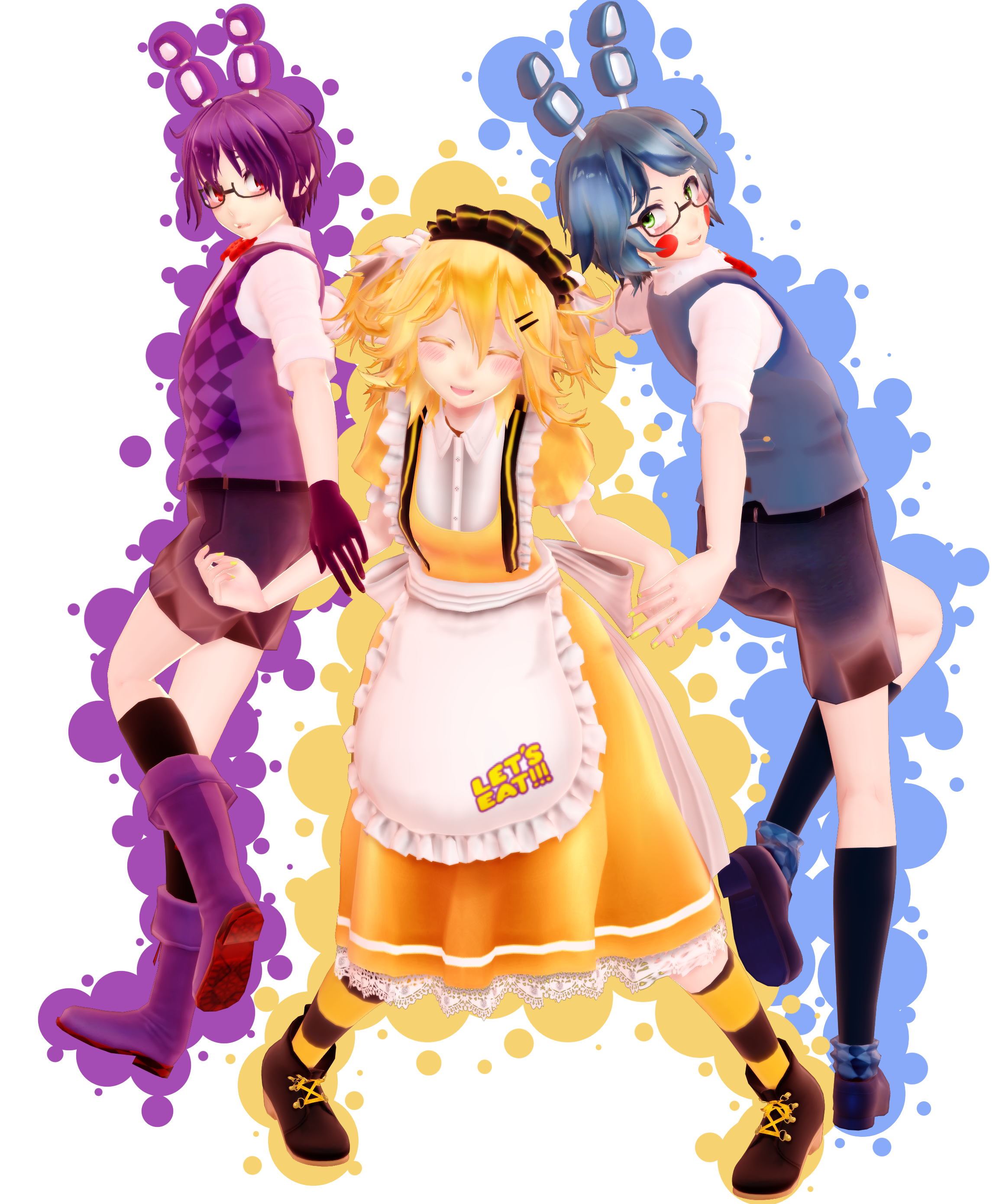 FNAF Love triangle + DL by Darkivralii666 on DeviantArt