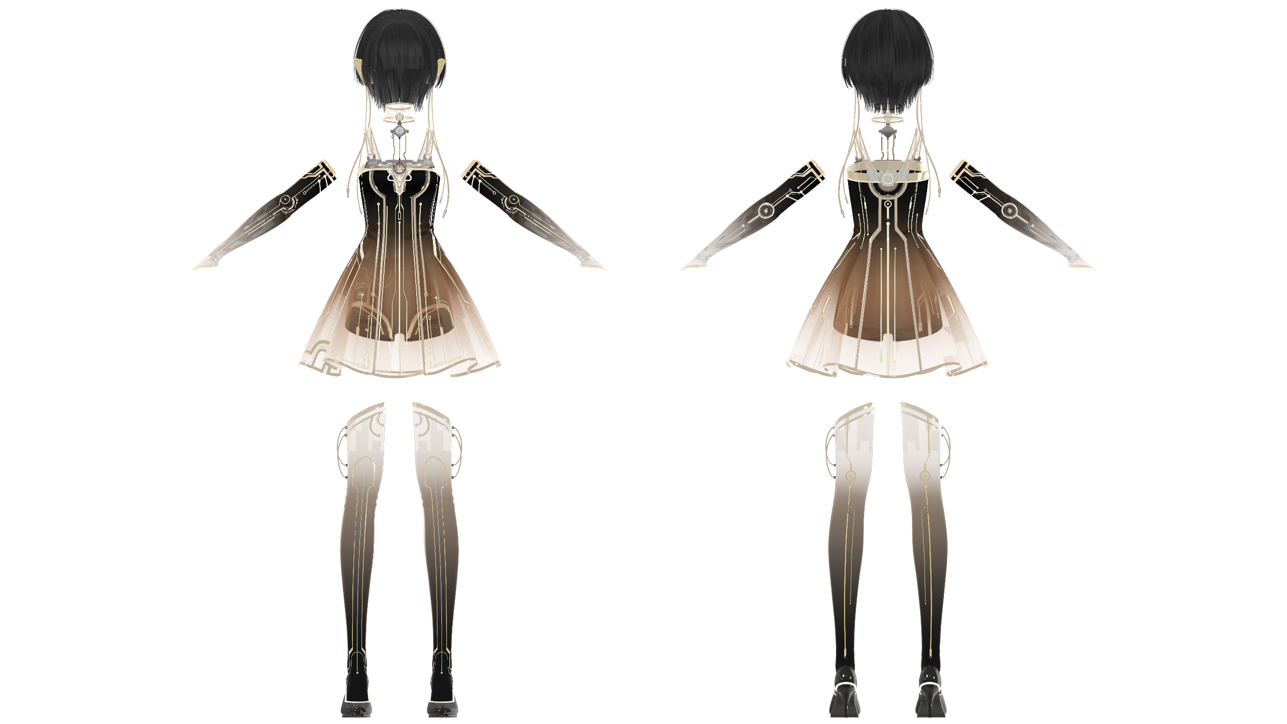MMD: Shining Nikki - Virtual Core Outfit DL by Morning--Coffee on DeviantArt