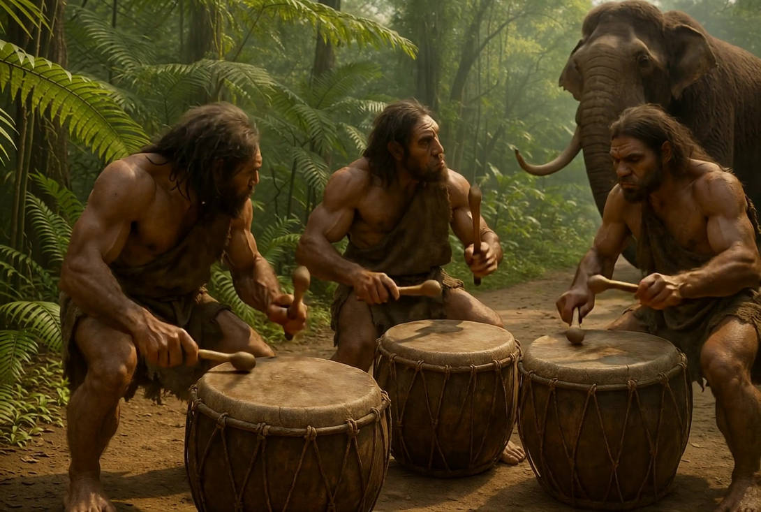 Neanderthal's Drum Jam by Rdj73 on DeviantArt