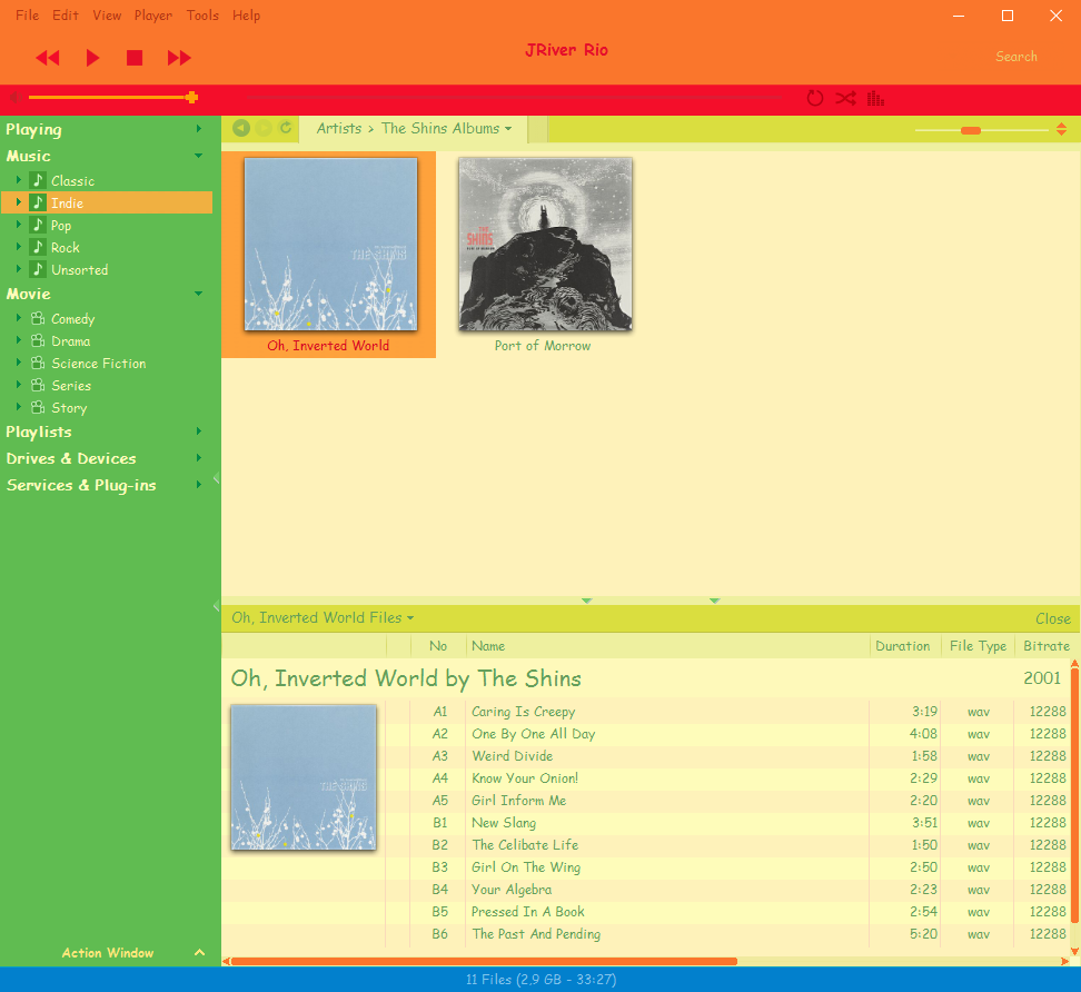 Rio skin for JRiver by AlexMmv on DeviantArt