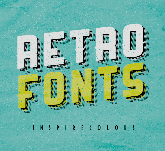 Retro Fonts by Inspirecolors on DeviantArt