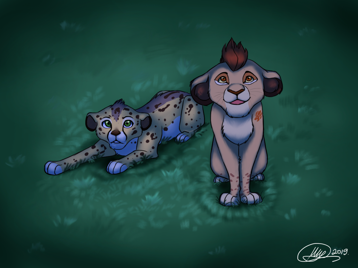 Kion and Fuli by LegitPotatoMash on DeviantArt