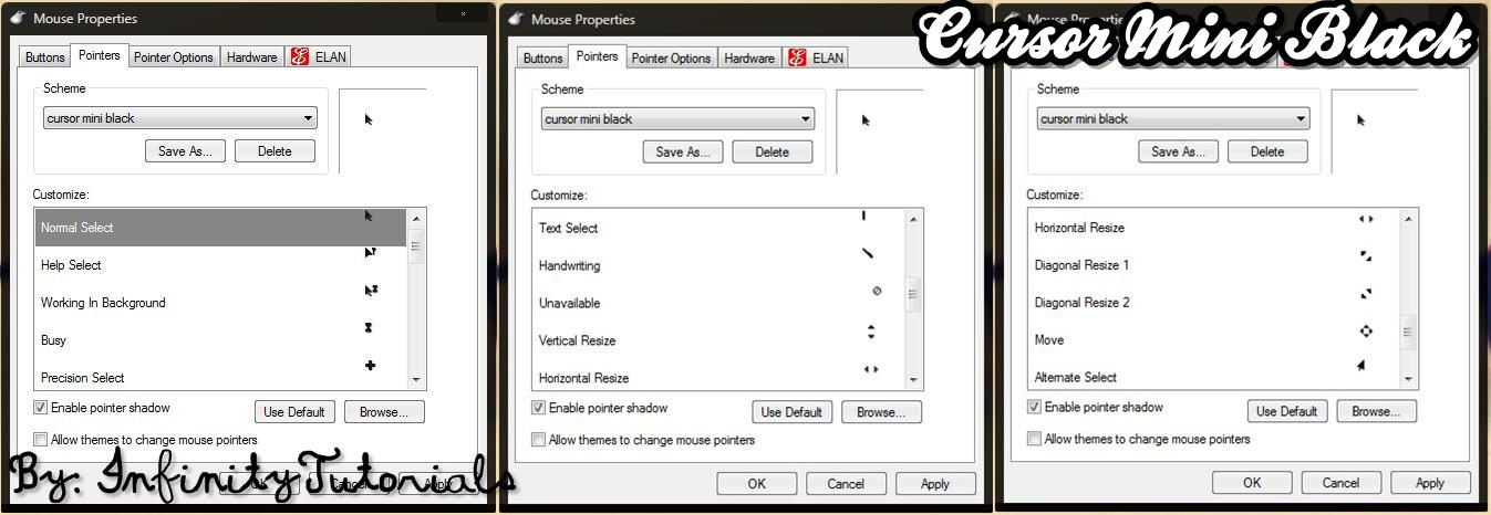 Cursor Mini Black by InfinityTutorialss on DeviantArt