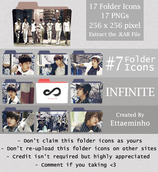 Folder Icons INFINITE by Ettaeminho by myungtae on DeviantArt