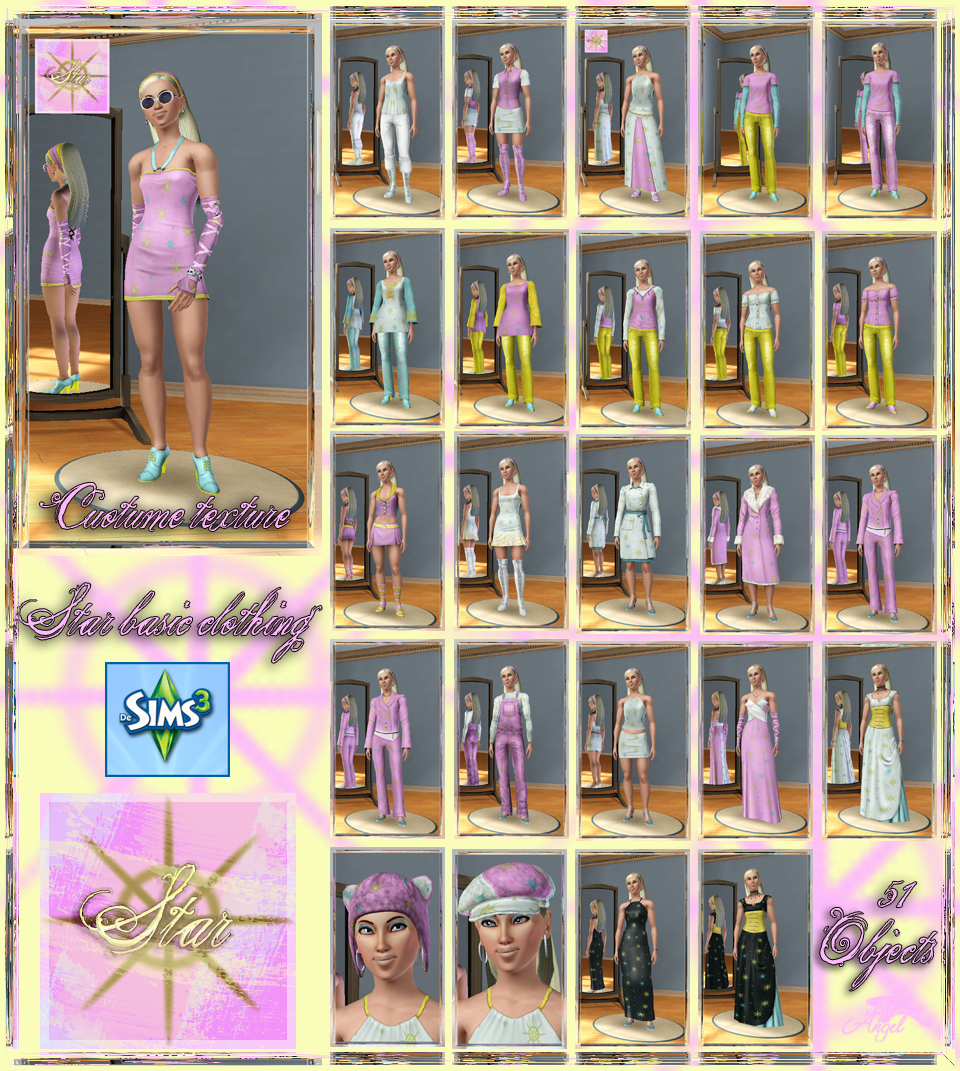 Star clothing sims 3 by priesteres-3D on DeviantArt