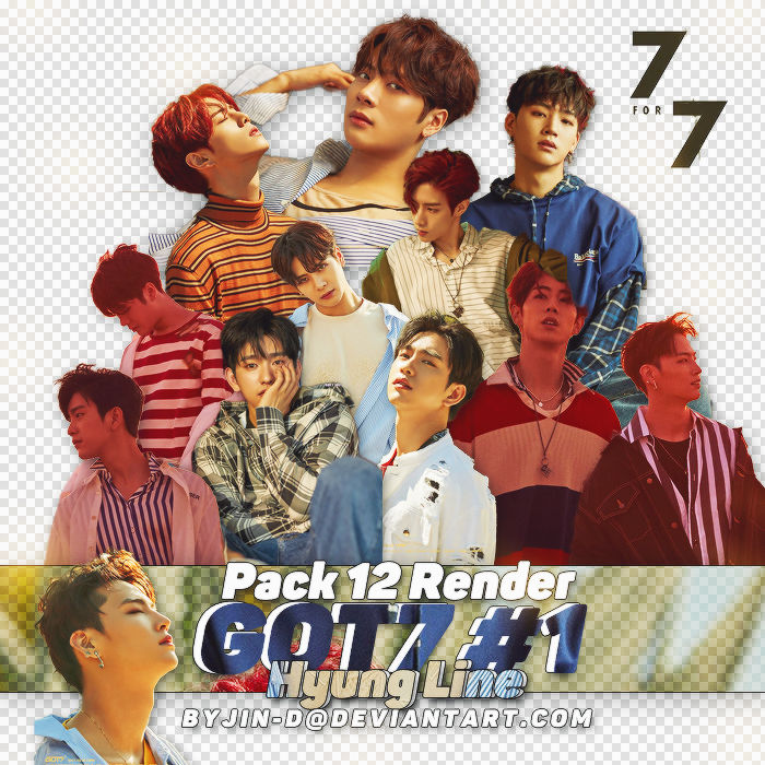 03102017. Pack Render GOT7 - Hyung Line @7for7 by BYjin-D on DeviantArt