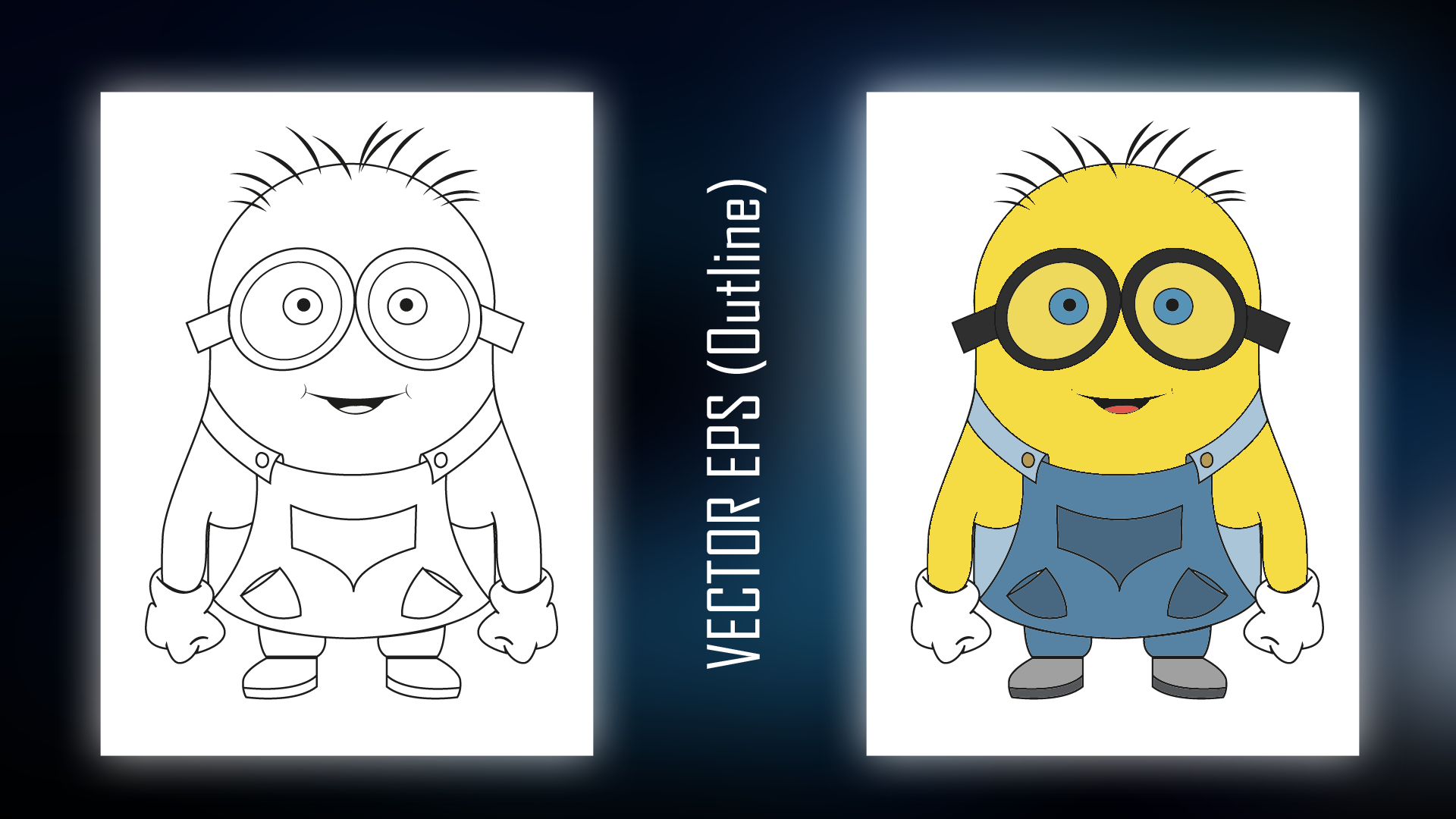 Minion Vector (Outline EPS) by WisdomX on DeviantArt
