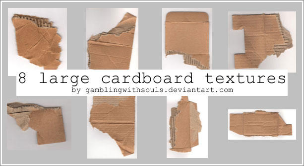 Cardboard Textures - Scanned by gamblingwithsouls on DeviantArt