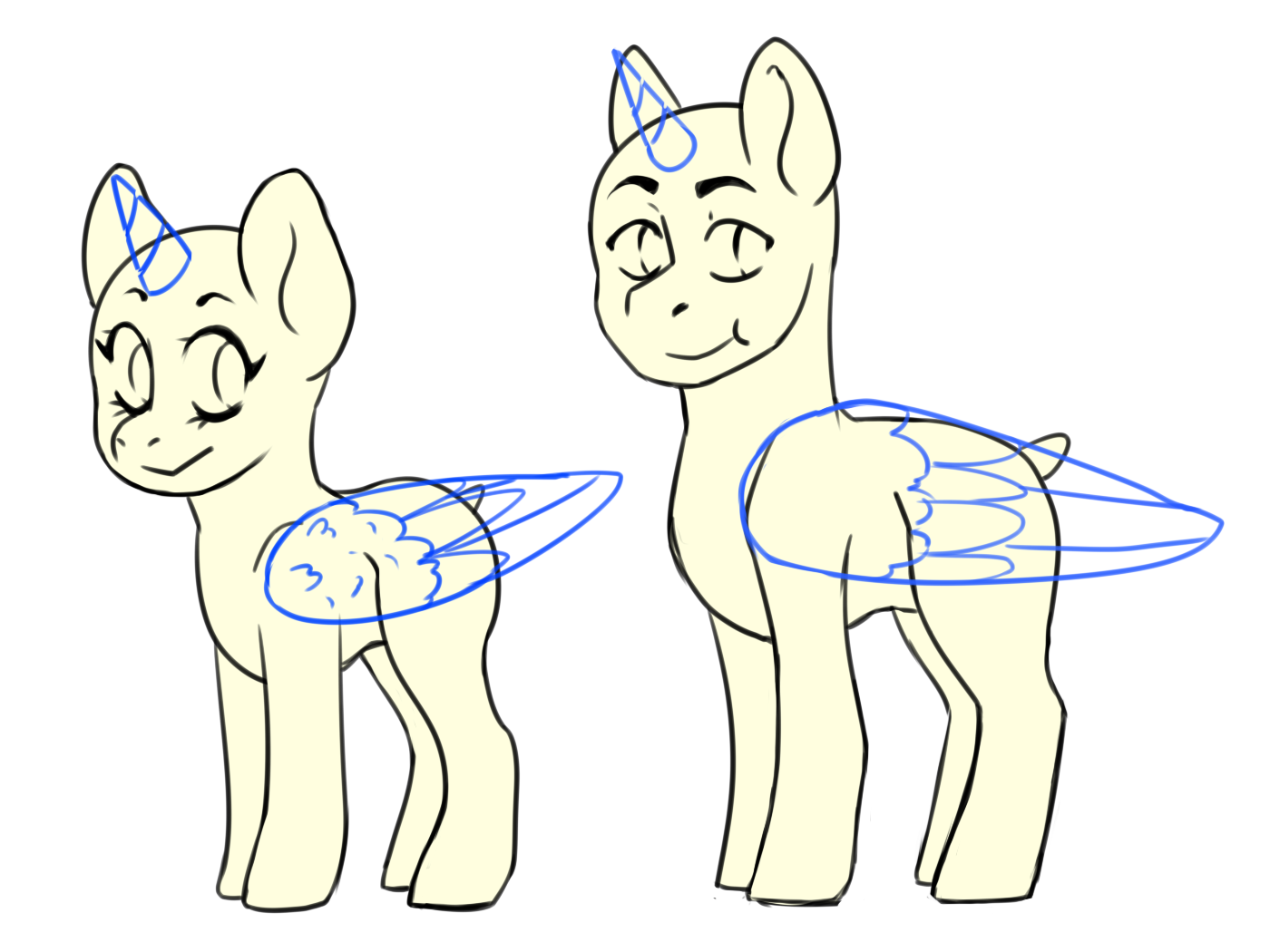 P2U Pony Lineart by ccontraa on DeviantArt