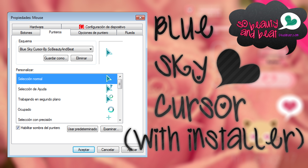 Blue Sky Cursor by SoBeautyAndBeat on DeviantArt