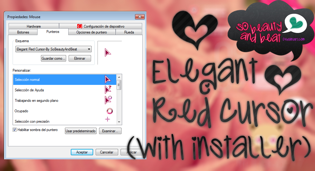 Elegant Red Cursor by SoBeautyAndBeat on DeviantArt