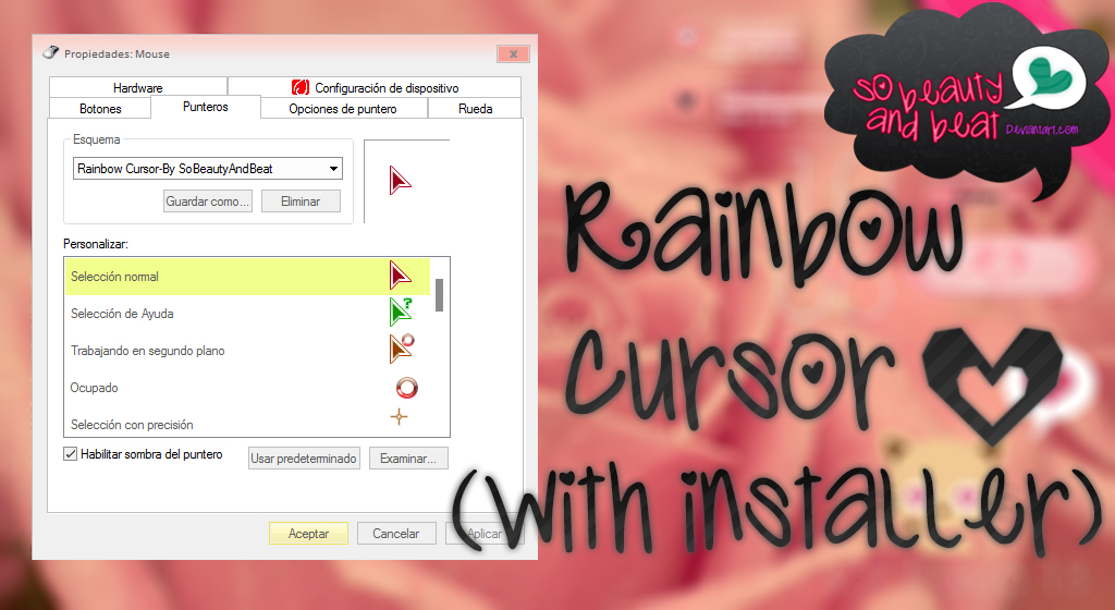Rainbow Cursor by SoBeautyAndBeat on DeviantArt