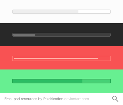 Progress Bars (free .psd) by Pixelfication on DeviantArt