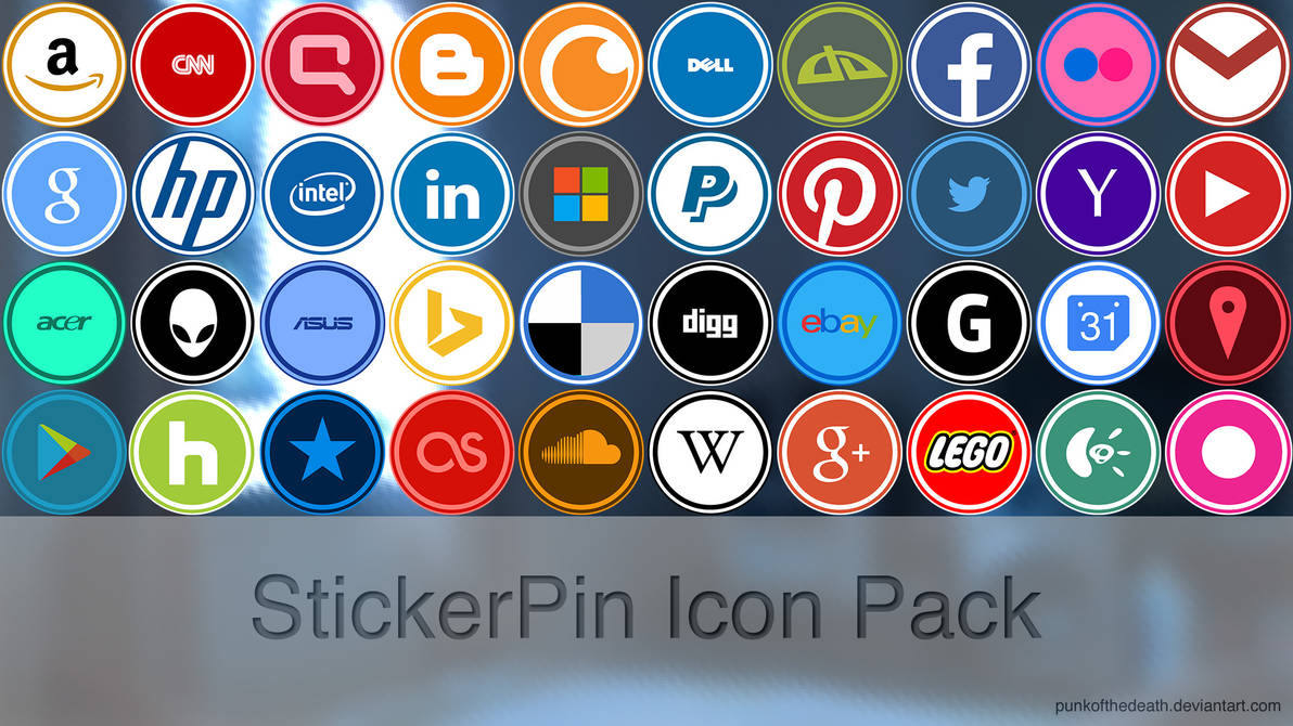 StickerPin Internet Shortcut Icon Pack by punkofthedeath on DeviantArt