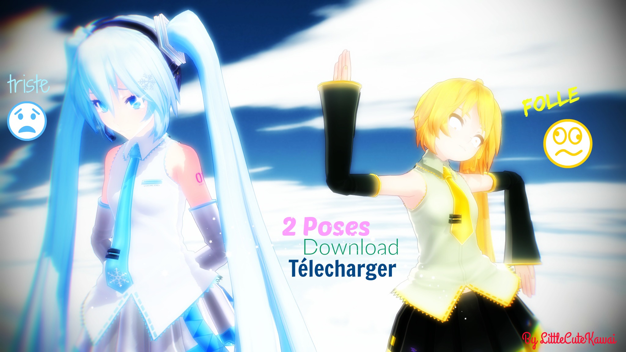 MMD Poses by LittleCuteKawai by LittleCuteKawai on DeviantArt