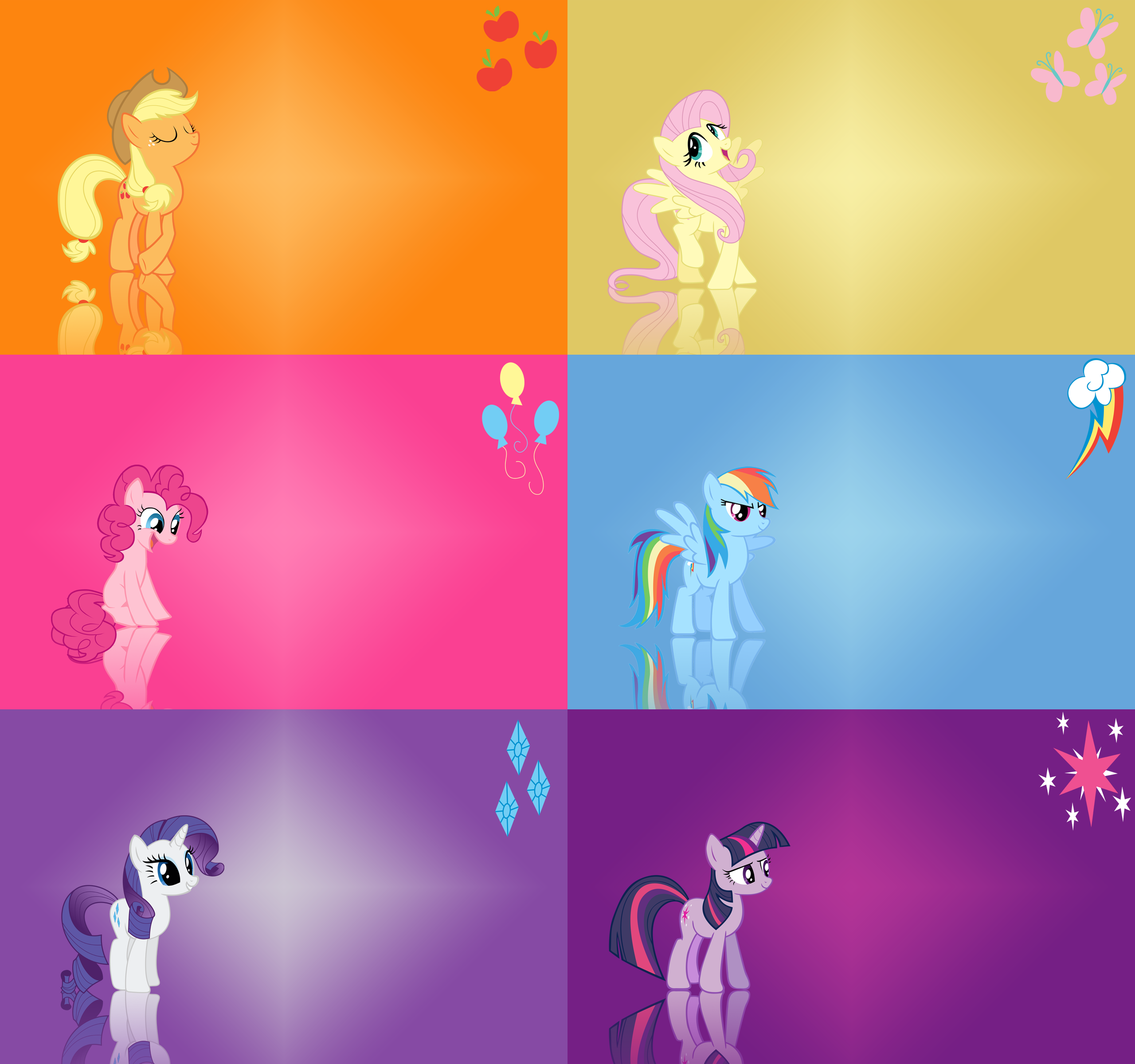 Mlp Background Ponies Mane 6