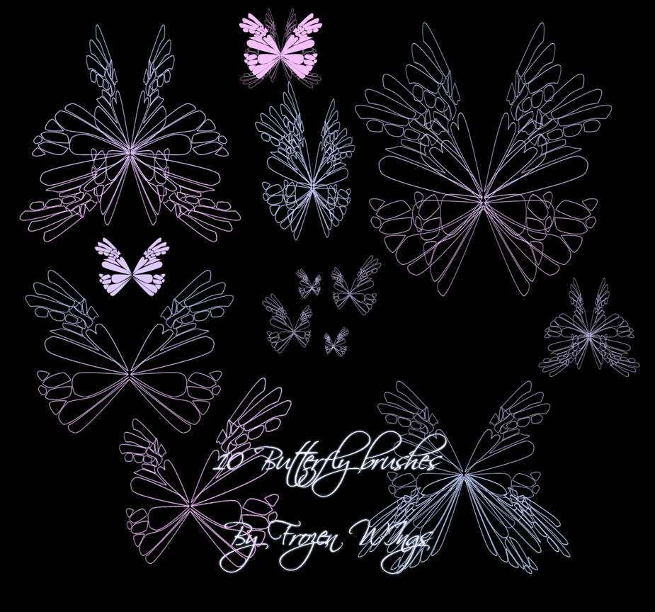 Butterfly Brushes 2 by fr0zen-w1ngs on DeviantArt