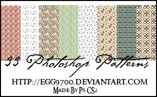 33 Photoshop Patterns by egg9700 on DeviantArt