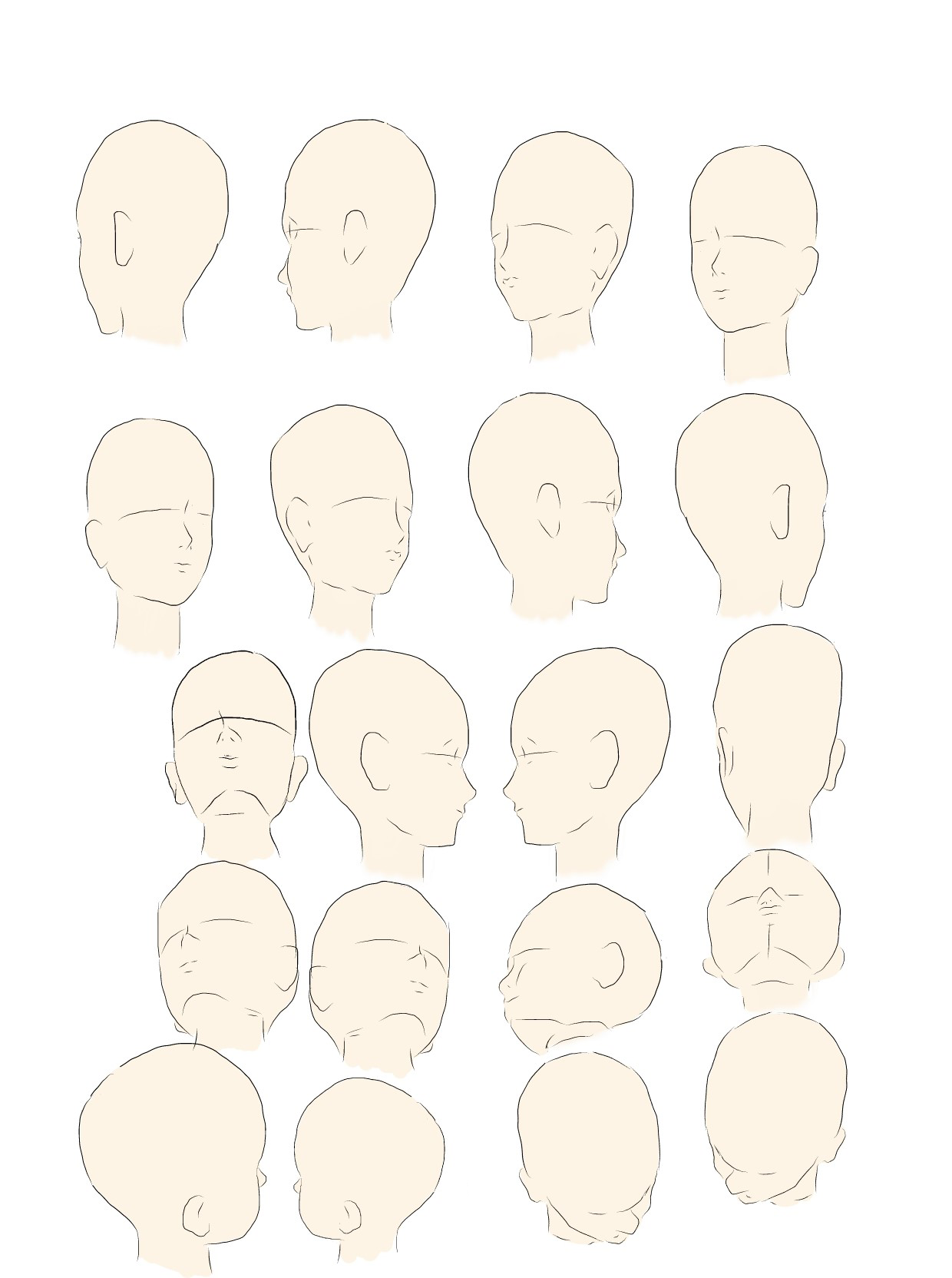 Head Reference by KittyNocturna on DeviantArt