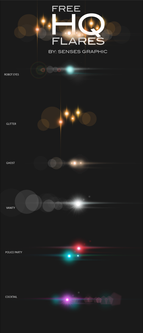 Free Vector High Quality Lens Flares by jonserenity on DeviantArt