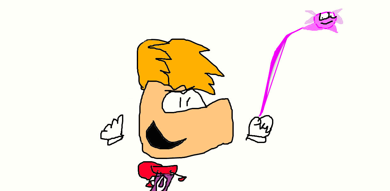 Rayman swings through by Stormtrooper934 on DeviantArt
