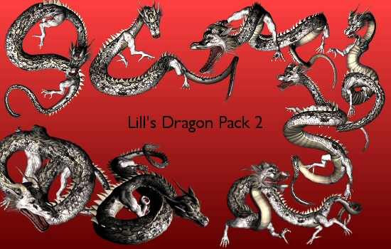 Dragon Pack 2 by Lill-stock on DeviantArt
