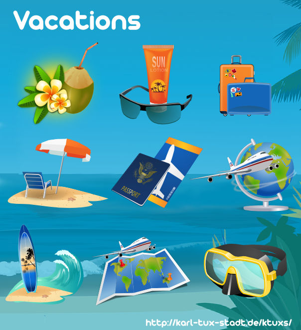 Vacation Cliparts by gnokii on DeviantArt