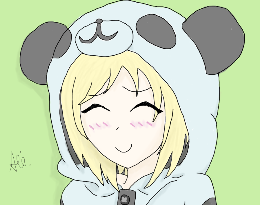 Panda Girl Drawing by ZanyZephyr on DeviantArt
