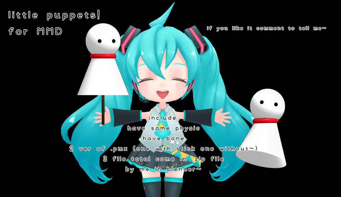 [mmd DL] puppets! [an ok model...?] by kawaii-noodle-boy on DeviantArt