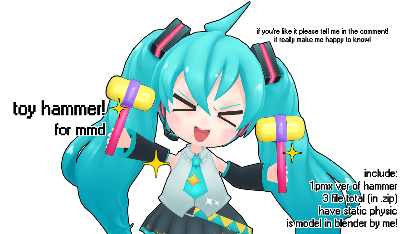 [mmd DL] toy hammer! [by me~] by kawaii-noodle-boy on DeviantArt
