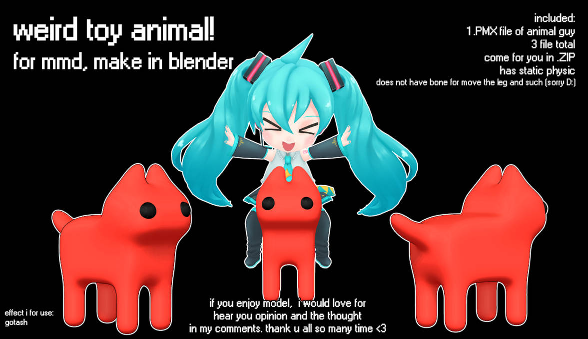 [mmd DL] weird stuffed animal thing..?! [idk TwT] by kawaii-noodle-boy ...