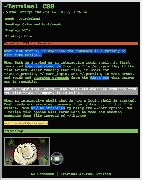 Terminal Css By Svanrog On Deviantart