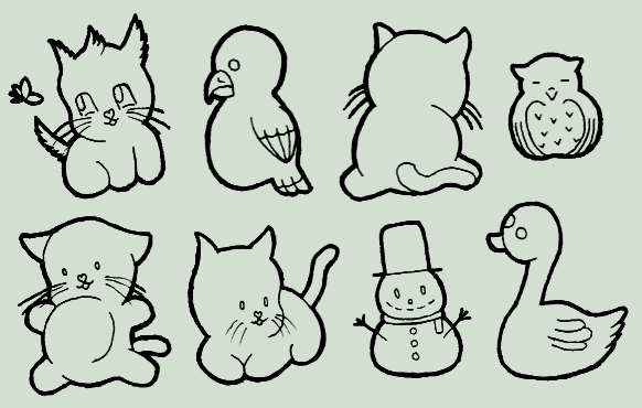 Free to color PET linearts :3 by cohra on DeviantArt